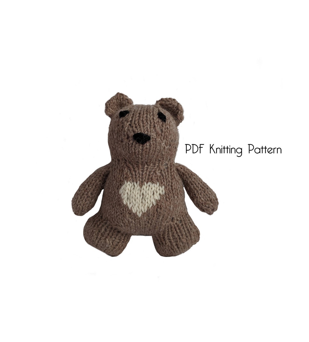 Knitted Teddy Bear Pattern, PDF Pattern, Knitting Pattern, DIY, Knitted ...