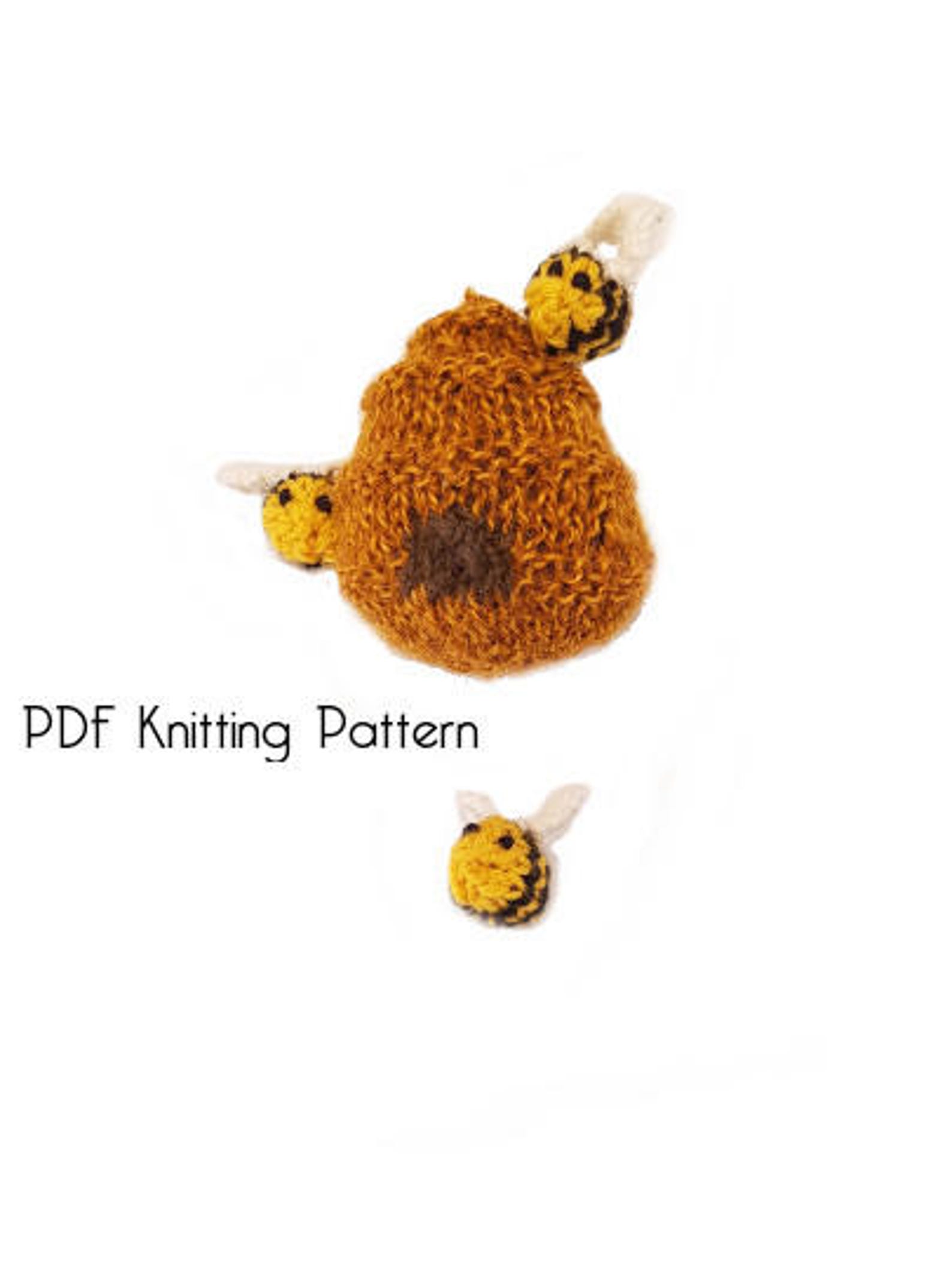 Knitted Hive & Bee Mobile Pattern PDF Pattern Knitting - Etsy