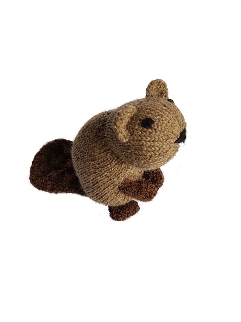 Knitted Beaver, PDF Pattern, Knitting Pattern, DIY, Stuffed Animal ...