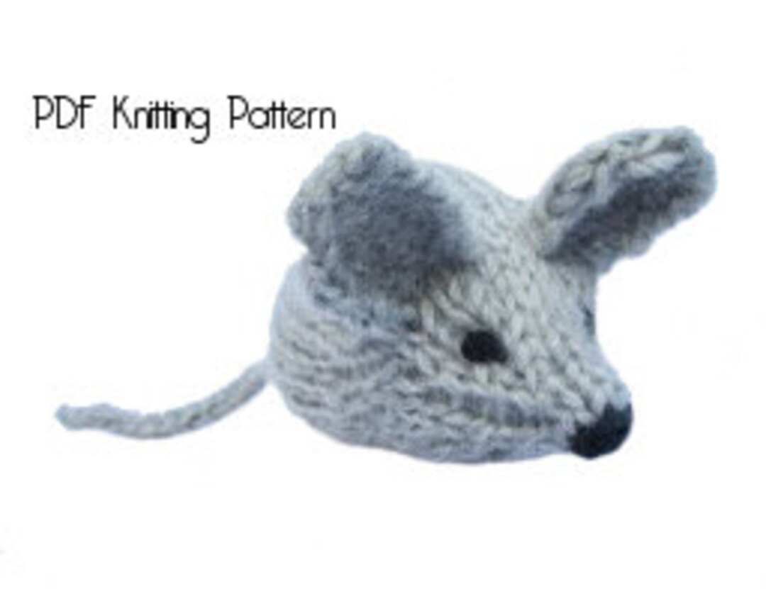 Knitted Mouse Pattern, Stuffed Animal Toy (PDF Pattern) - Etsy