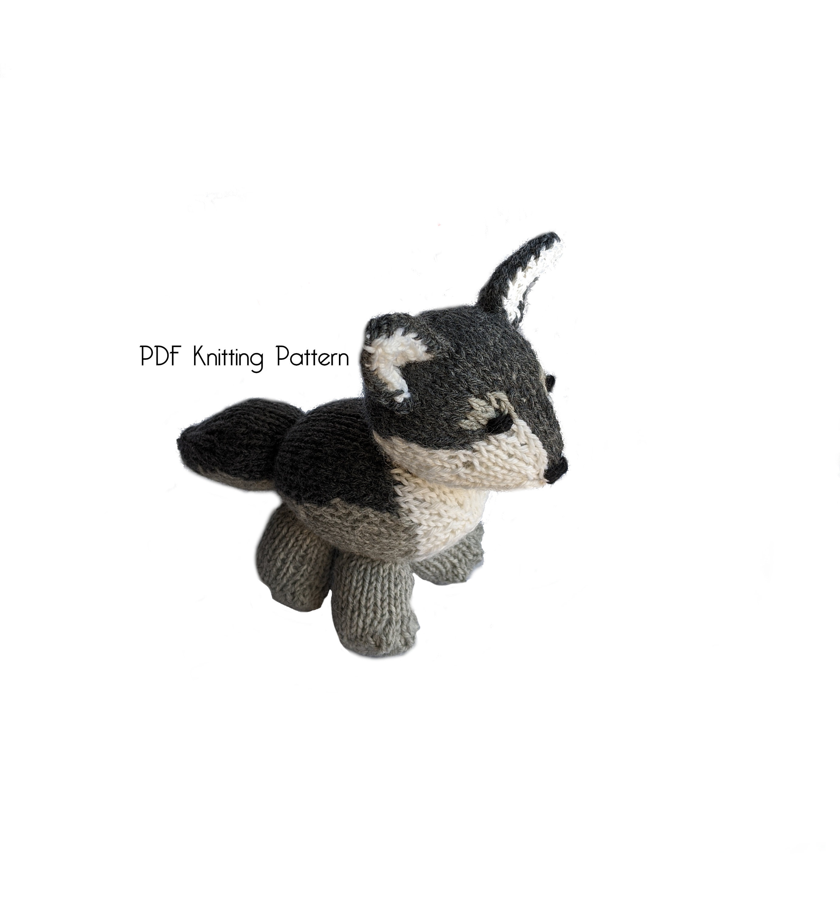 Knitted Wolf Cub Pattern PDF Pattern Knitting Pattern DIY - Etsy UK