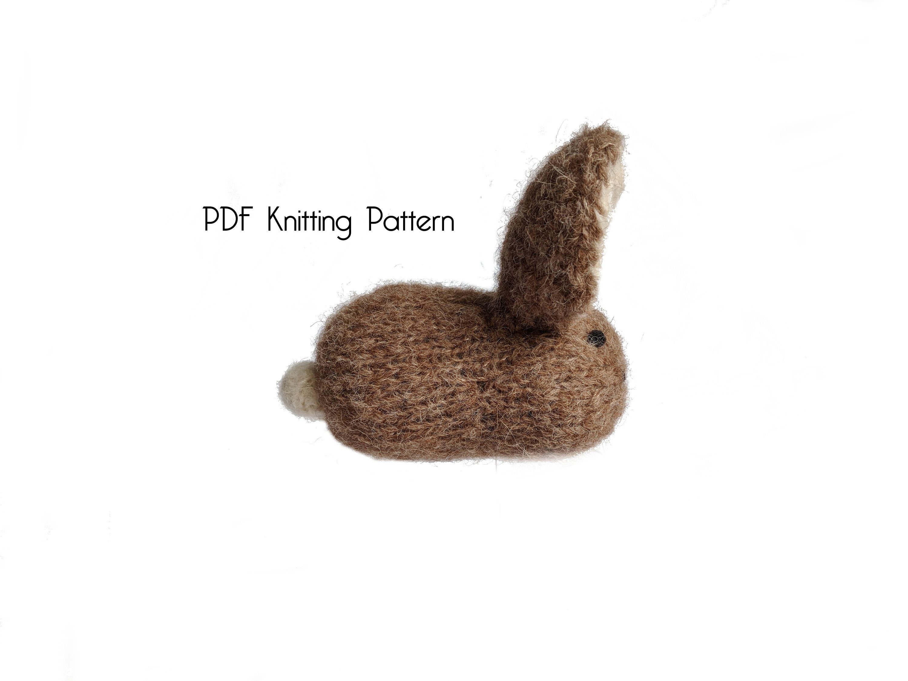 Knitted Small Bunny Pattern PDF Pattern Knitting Pattern | Etsy