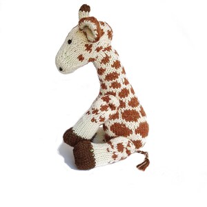 Knitted Giraffe, PDF Pattern, Knitting Pattern, DIY, Knitted Giraffe ...
