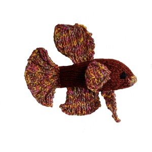Knitted Betta Fish Pattern, PDF Pattern, Knitting Pattern, DIY, Knitted ...