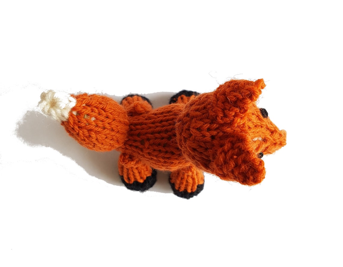 Knitted Tiny Fox Pattern PDF Pattern Knitting Pattern DIY - Etsy
