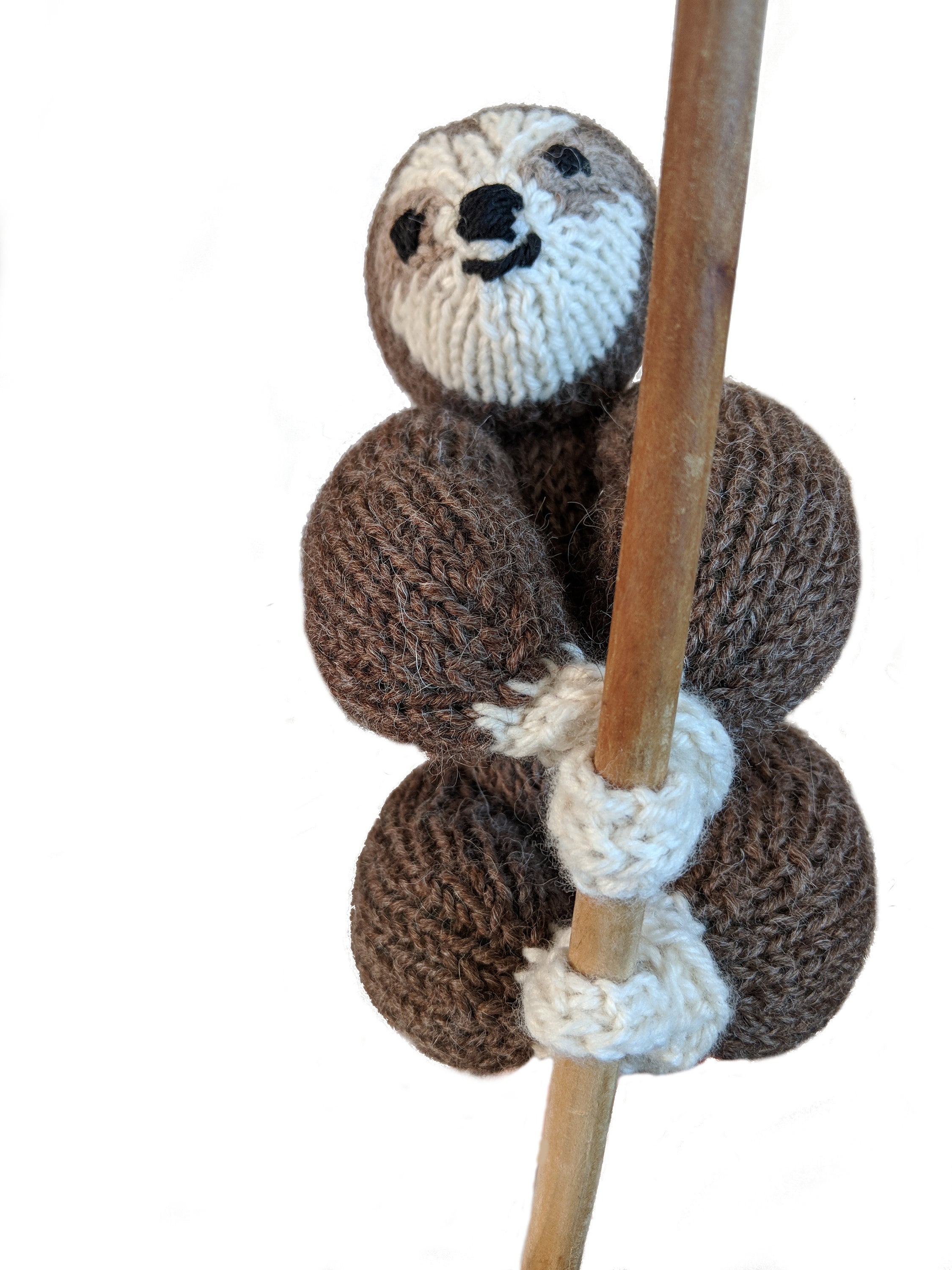 Knit Hanging Sloth PDF Pattern Knitting Pattern DIY | Etsy