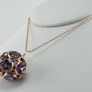 Vintage 14K Gold Alexandrite Pendant Ball Sphere - Etsy