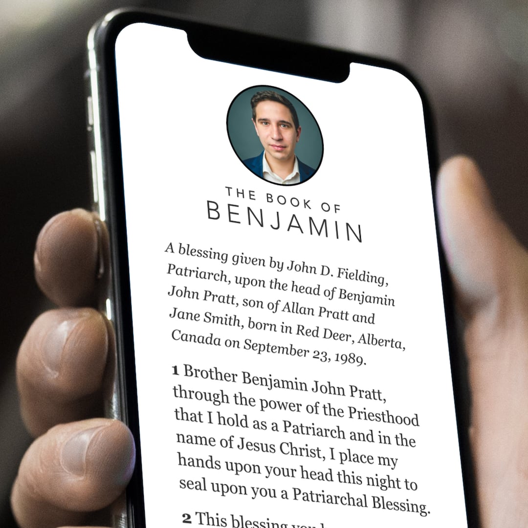 LDS Patriarchal Blessing for Mobile Phone (iphone or Android ...