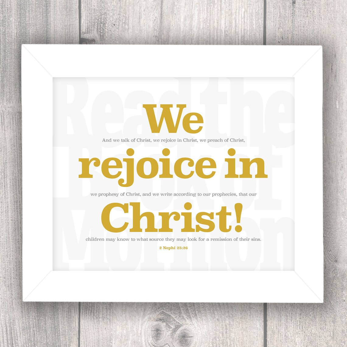 We Rejoice in Christ / Digital Printable or Physical Print - Etsy