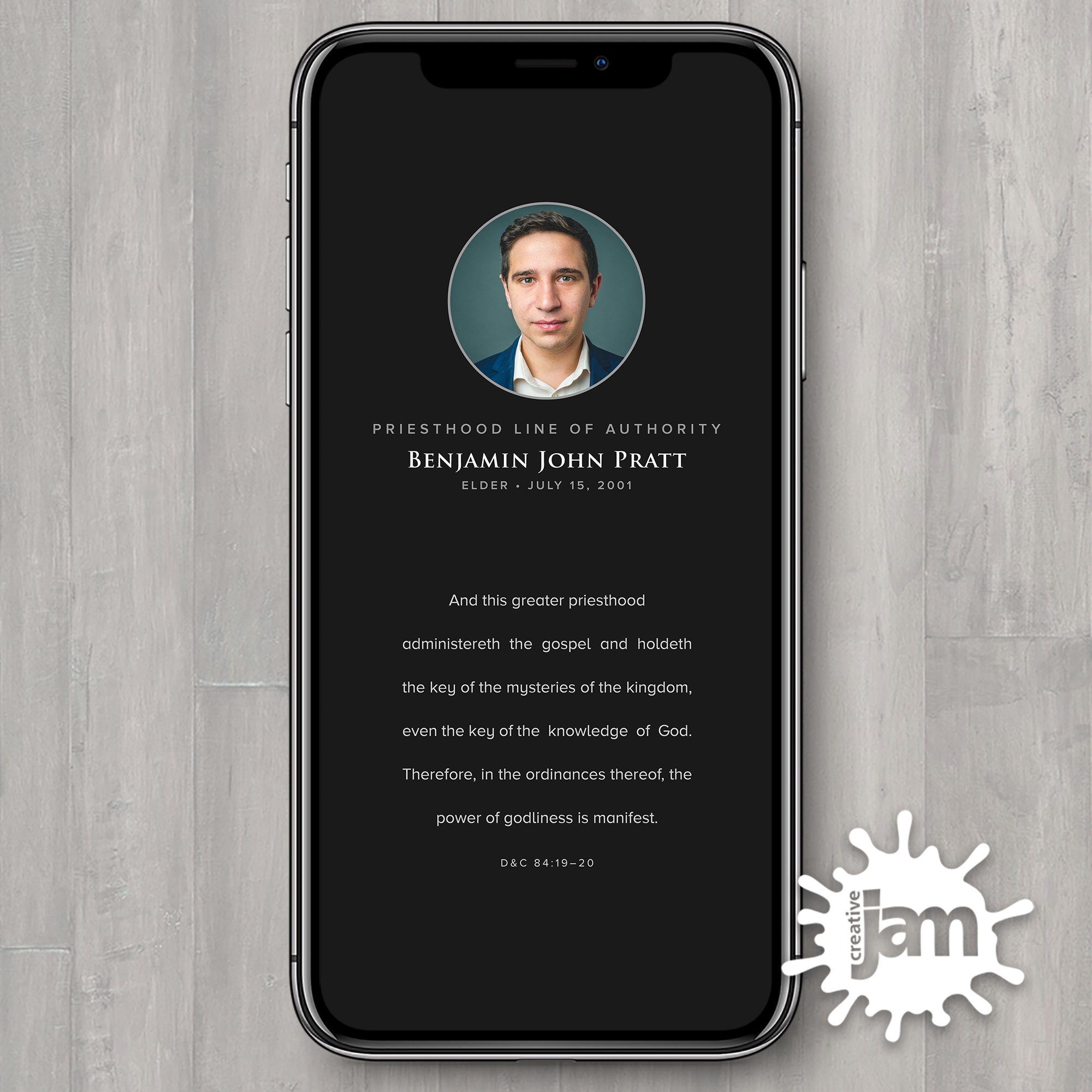 LDS Melchizedek Priesthood Line of Authority for Mobile Phone / Digital ...