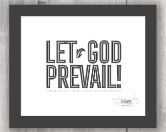 Let God Prevail Printable - Etsy