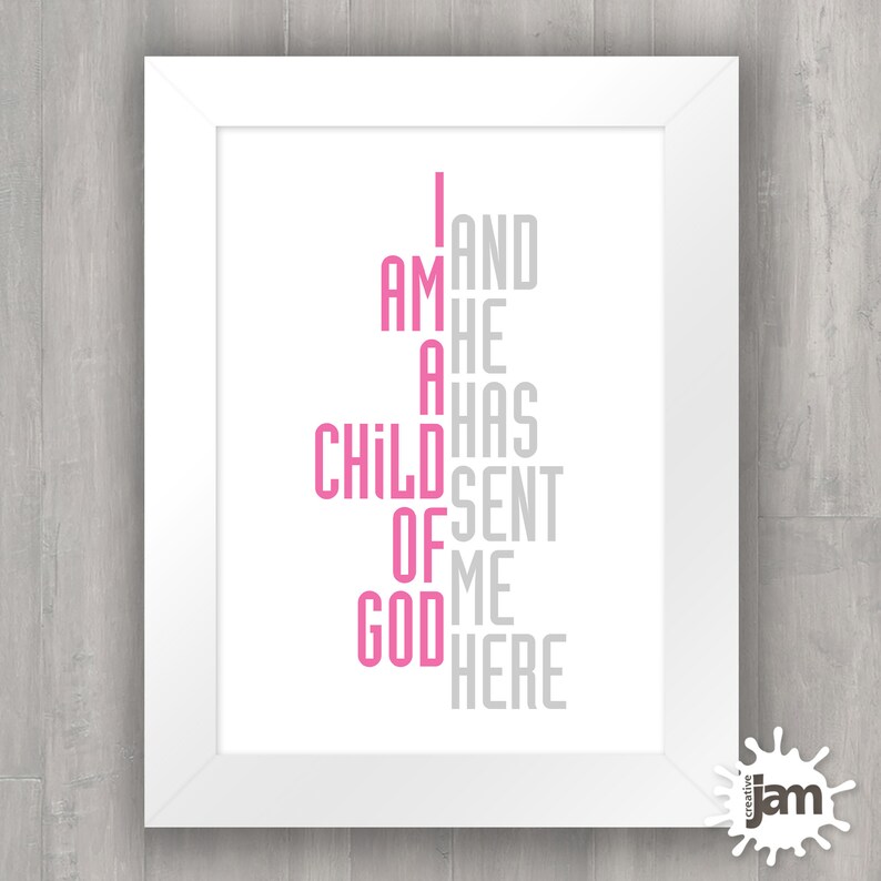 I Am a Child of God / LDS Printable / Children's Primary Song / Latter ...
