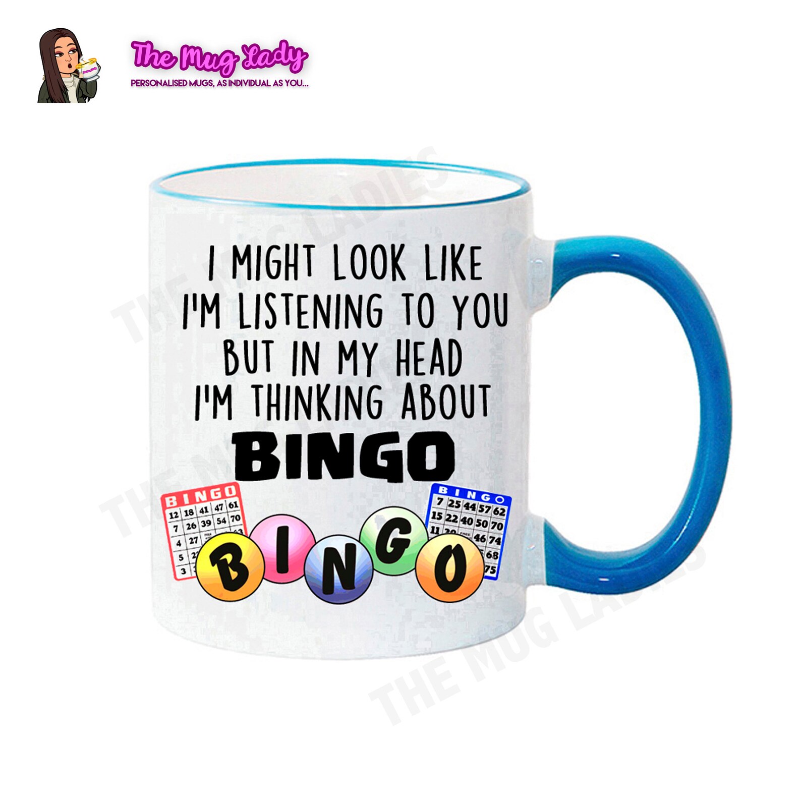 BINGO GIFT Thinking About Bingo Bingo Travel Mug Bingo Mug - Etsy UK