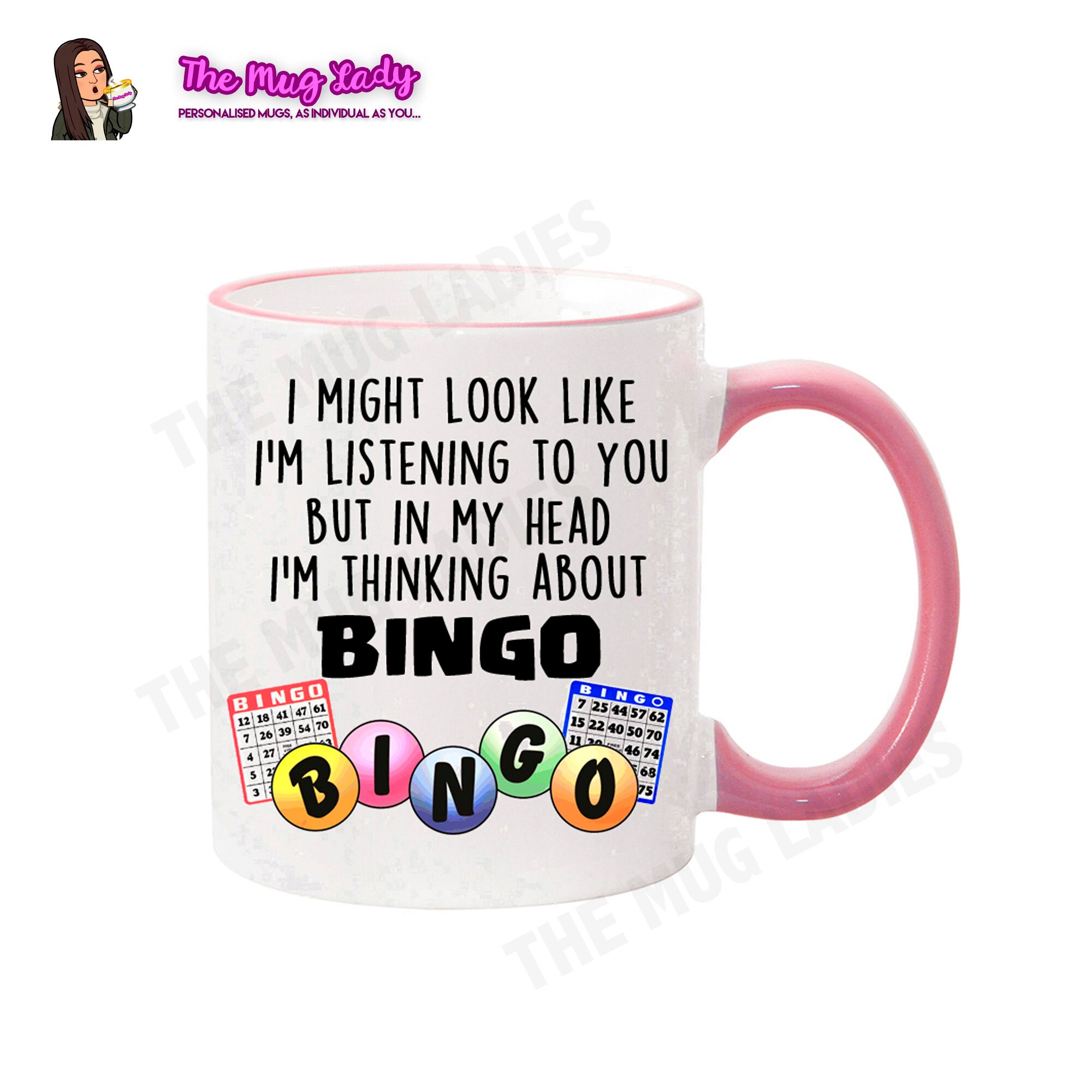 BINGO GIFT Thinking About Bingo Bingo Travel Mug Bingo Mug - Etsy UK