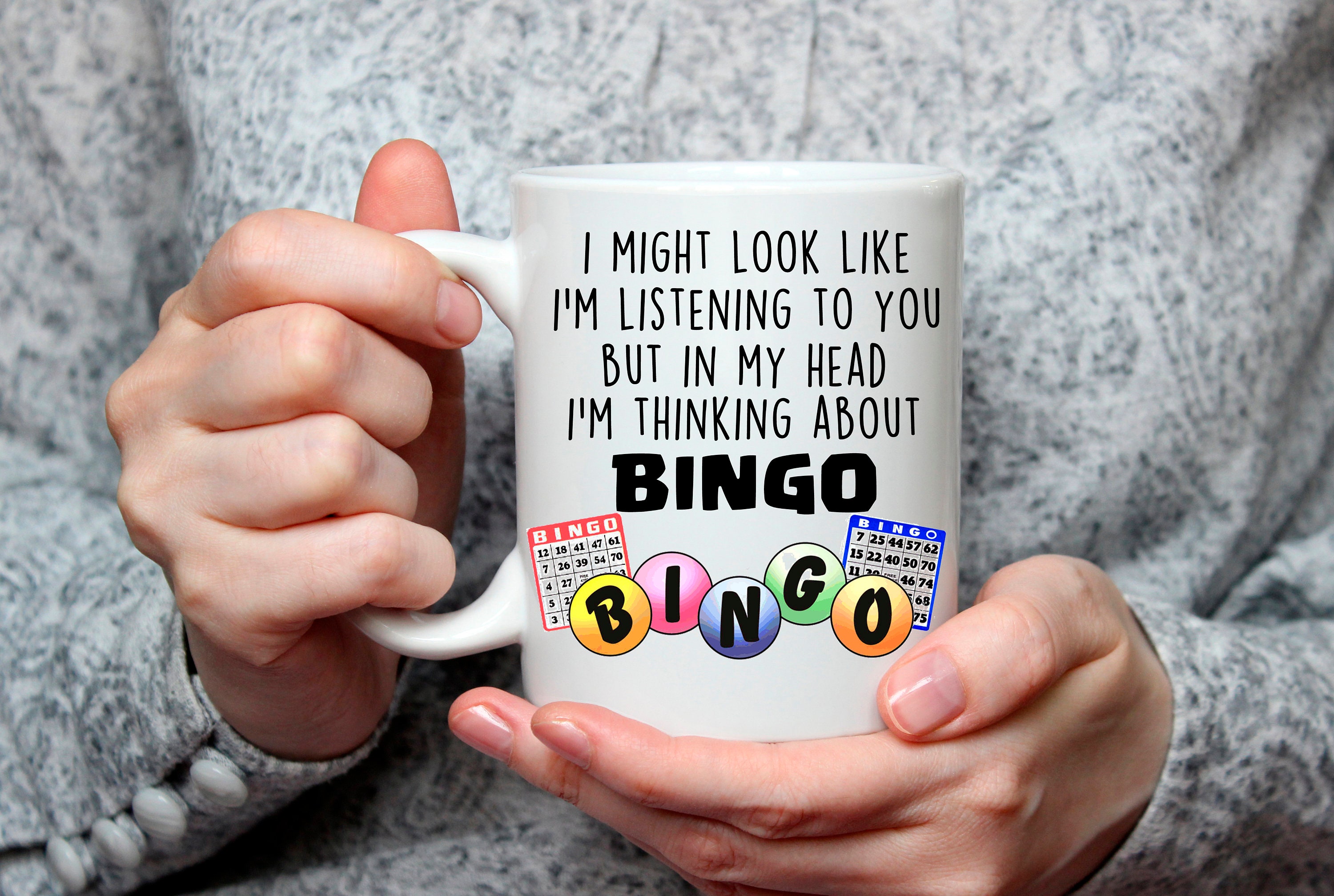 BINGO GIFT Thinking About Bingo Bingo Travel Mug Bingo Mug - Etsy UK