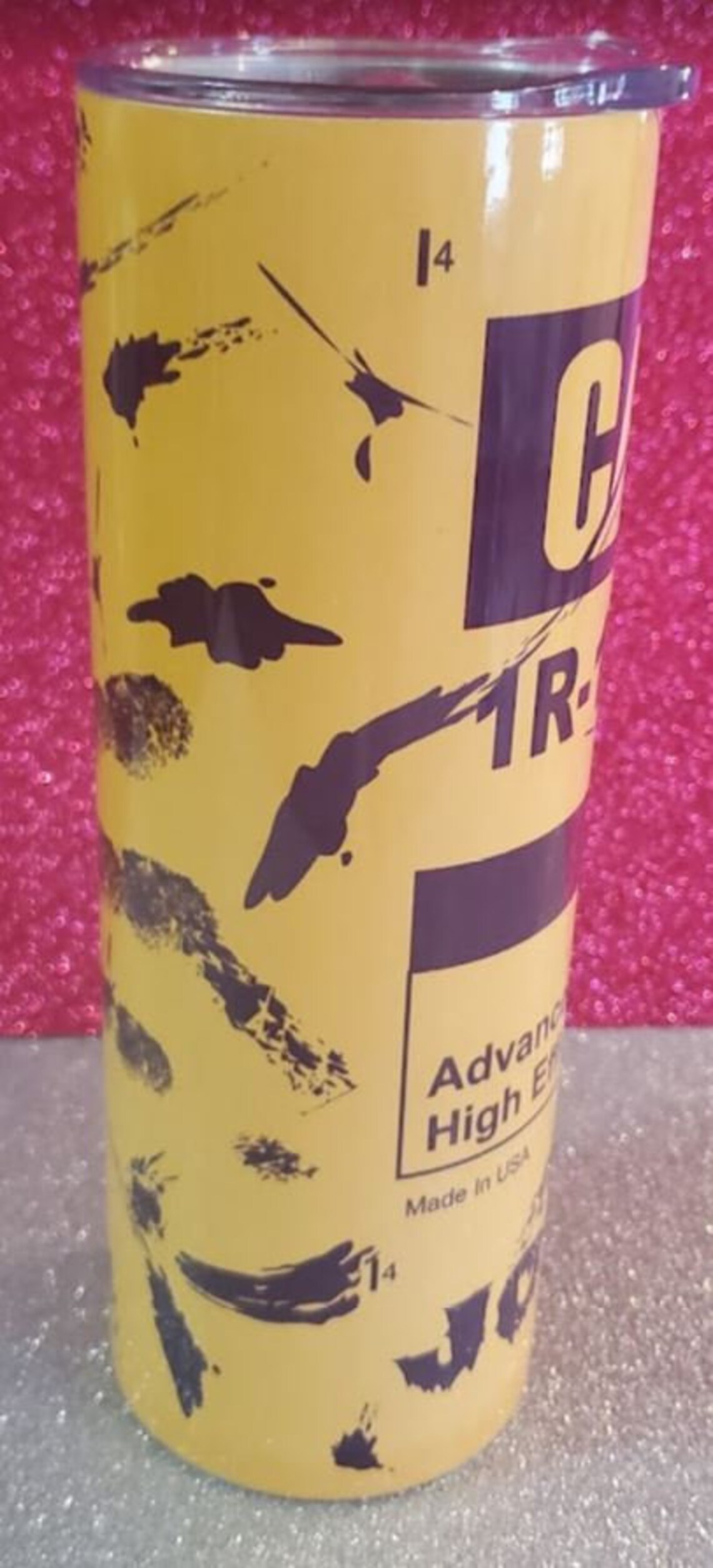 CAT Oil Filter Tumbler Artwork | Etsy