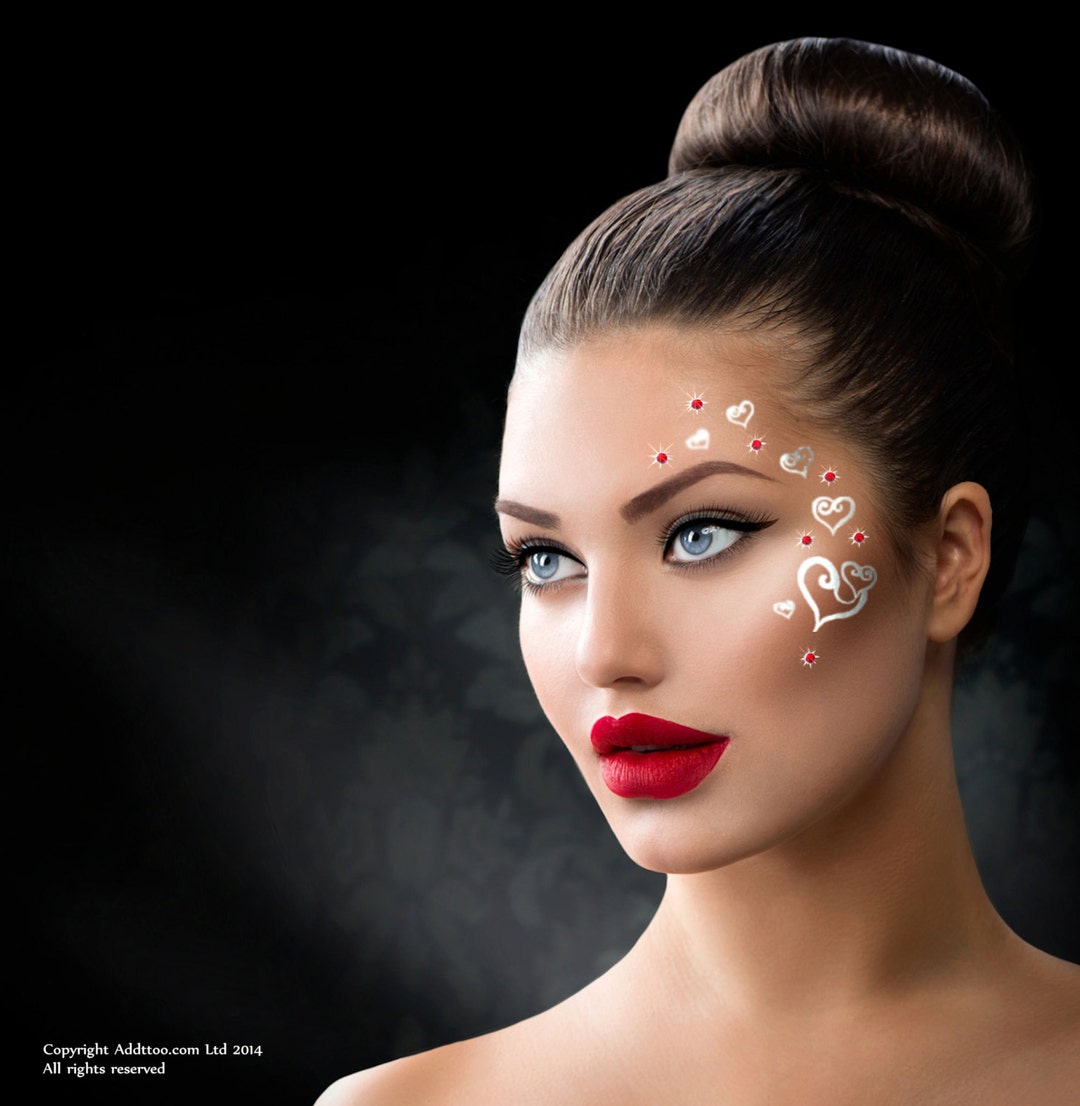 Addttoo Stunning Party Eyes Instant Waterproof Temp Tattoo Mask Silver ...