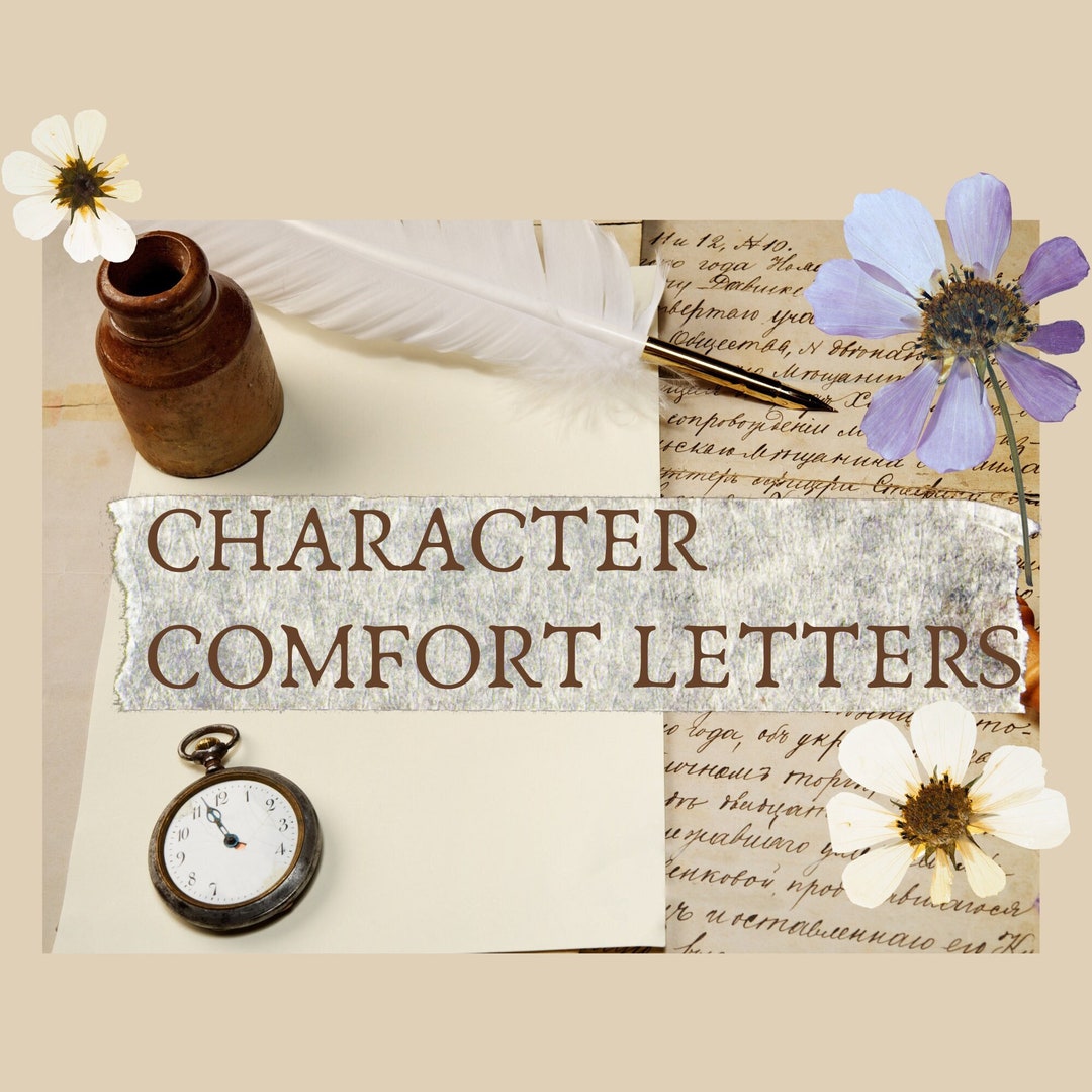 Character Comfort Letters - Etsy