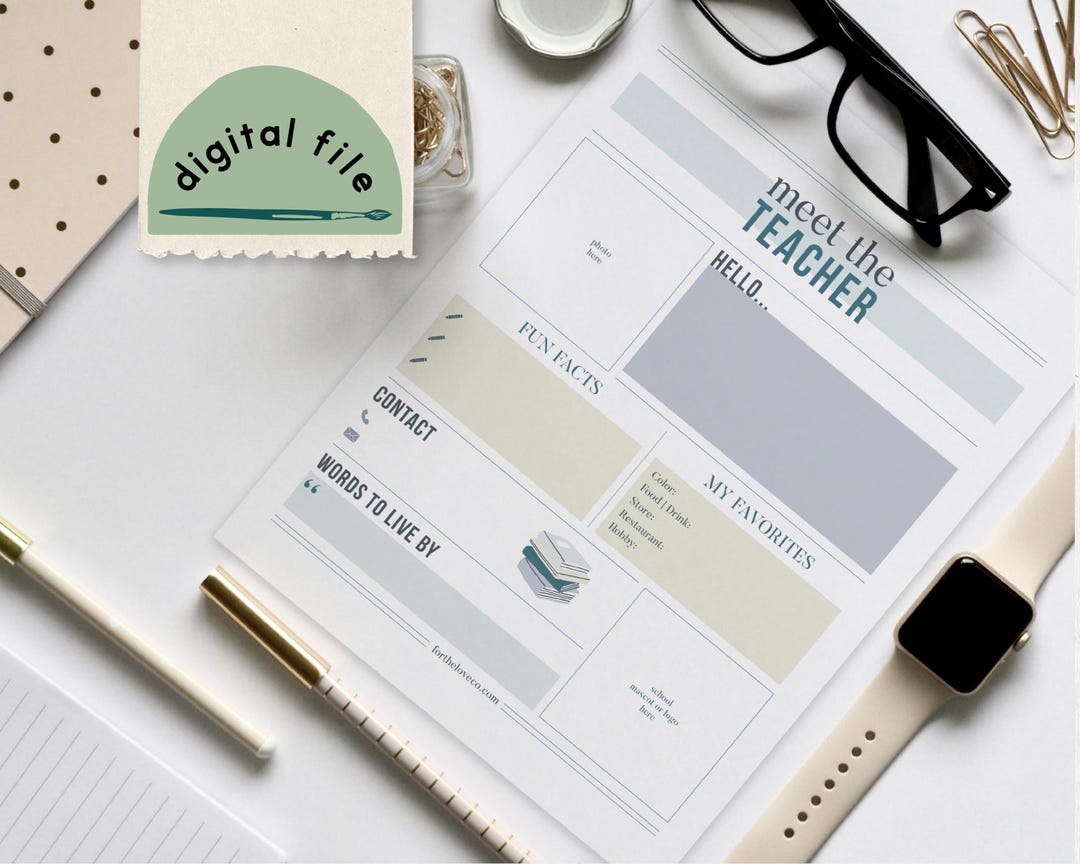 Meet the Teacher, First Day of School, Teacher Resource, Open House ...