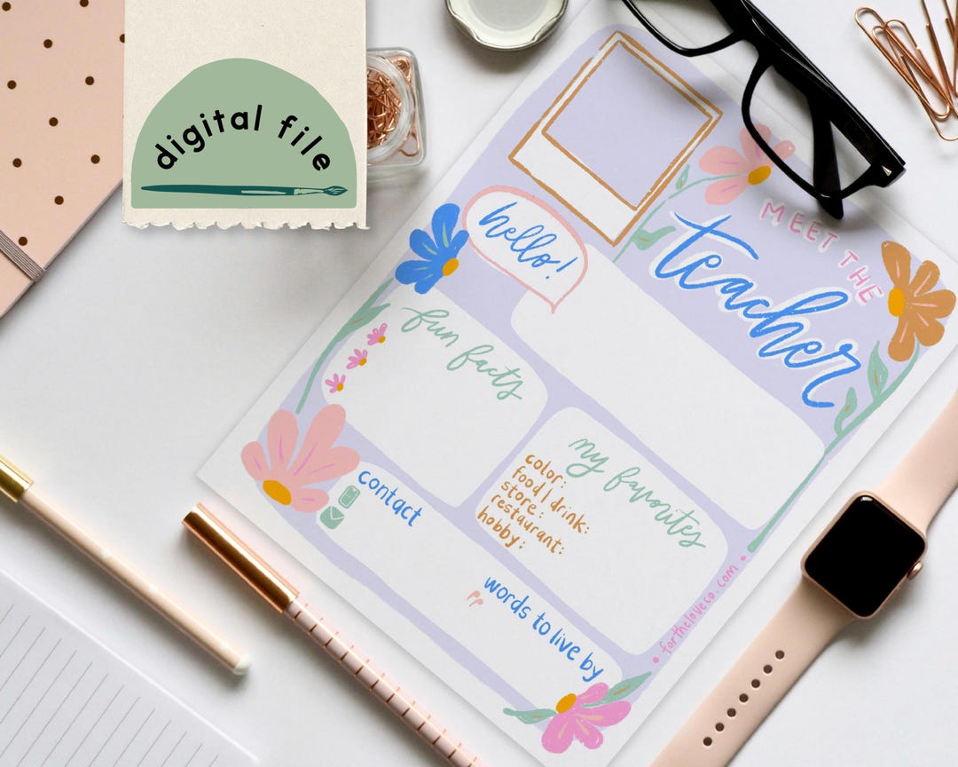 Meet the Teacher, First Day of School, Teacher Resource, Open House ...