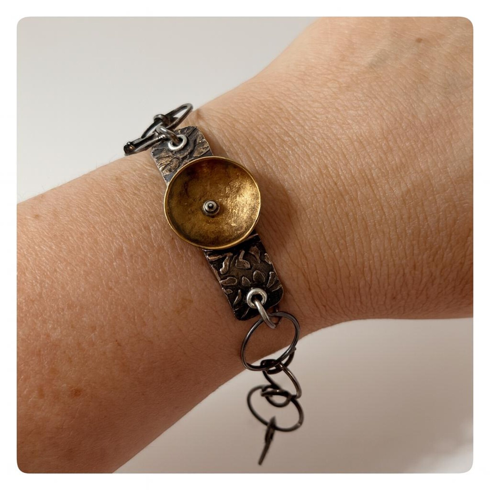 Handcrafted Industrial Sterling Silver Bracelet | Unique Nuts and Bolts ...