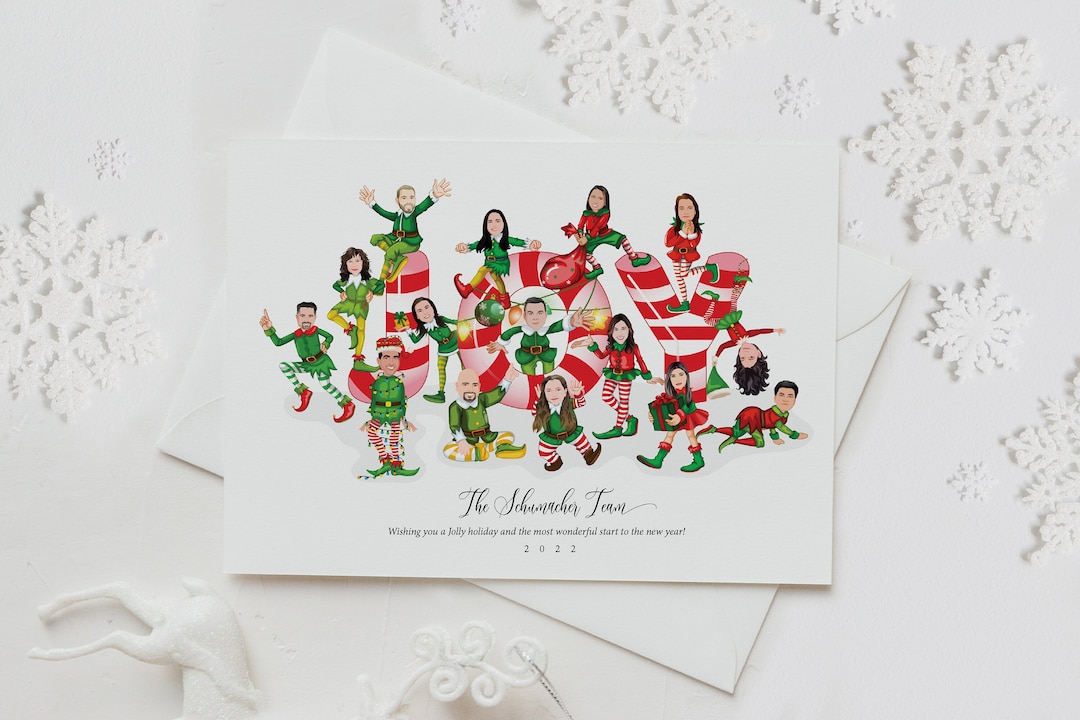 Corporate Holiday Cards, Custom Company Christmas Card, Personalized ...