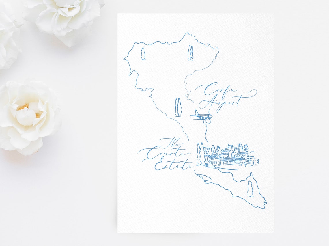 Printable Custom Wedding Map Invitation Destination Wedding - Etsy