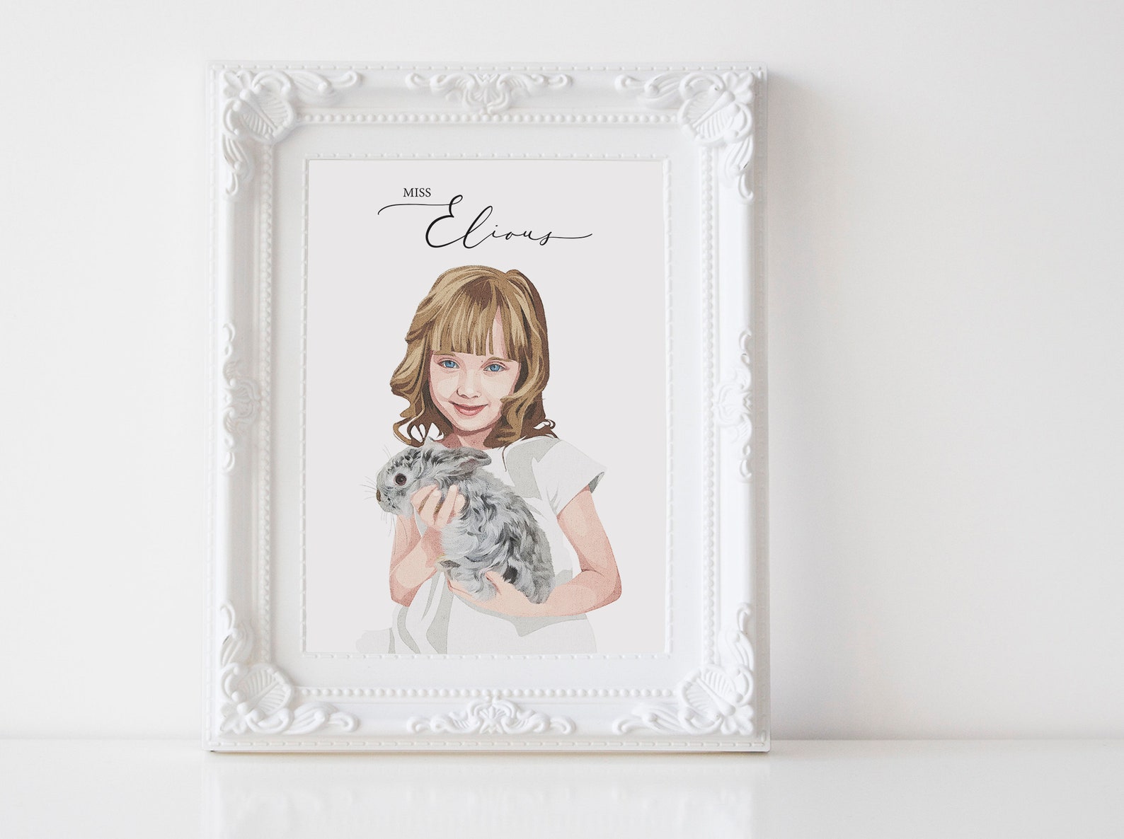 Custom Child Portrait Watercolor | Hand Drawn Kids Portrait ...