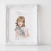 Custom Child Portrait Watercolor | Hand Drawn Kids Portrait ...