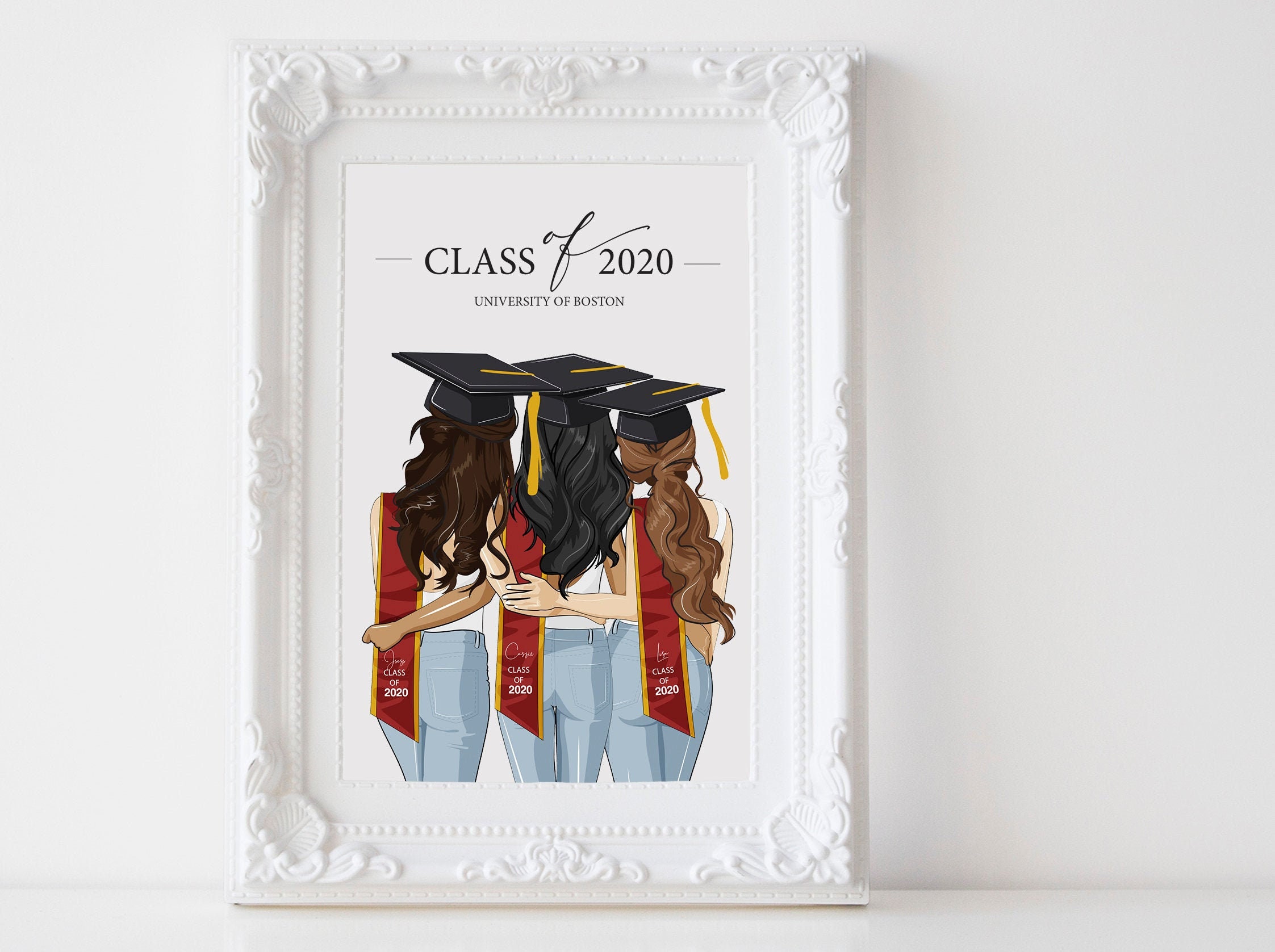 Graduation Day Print Printables College Student Graduate Class | Etsy