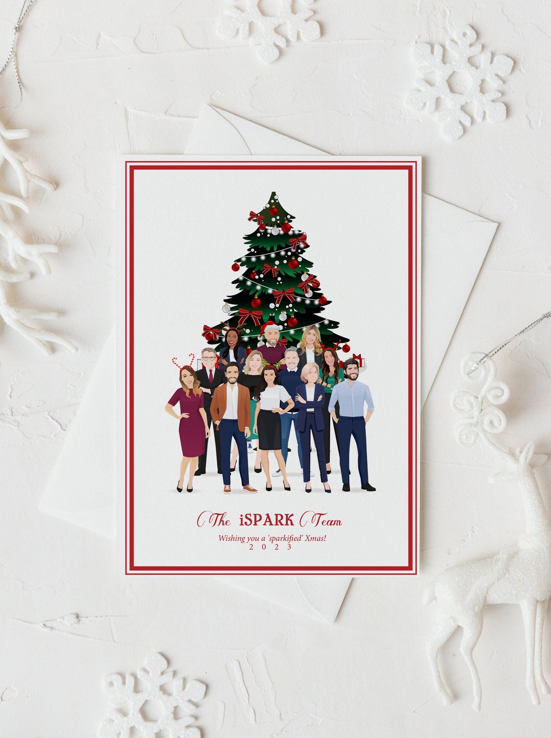 Corporate Holiday Cards, Custom Company Christmas Card, Personalized ...