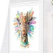 Giraffe Print Spirit Animal Totem Series Giraffe Art Print Giraffe Gift ...