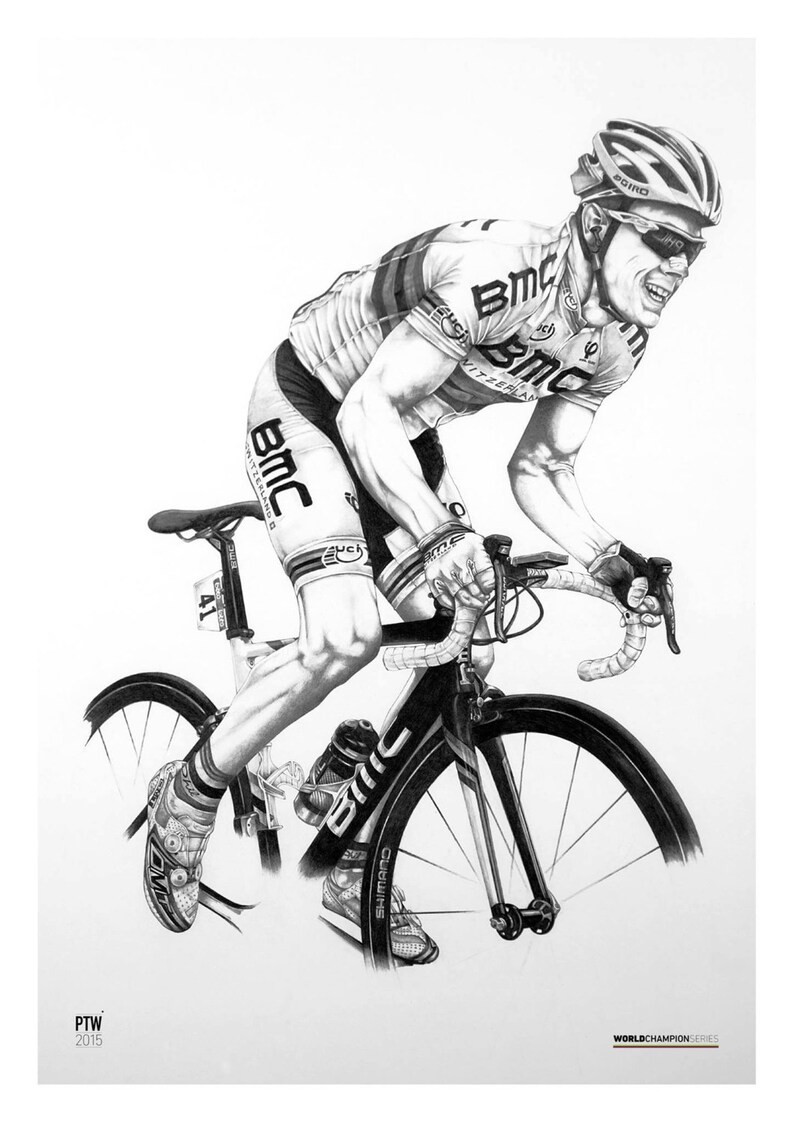 Philippe Gilbert A2 Art Print, Poster Cycling Gift, Limited Edition. - Etsy