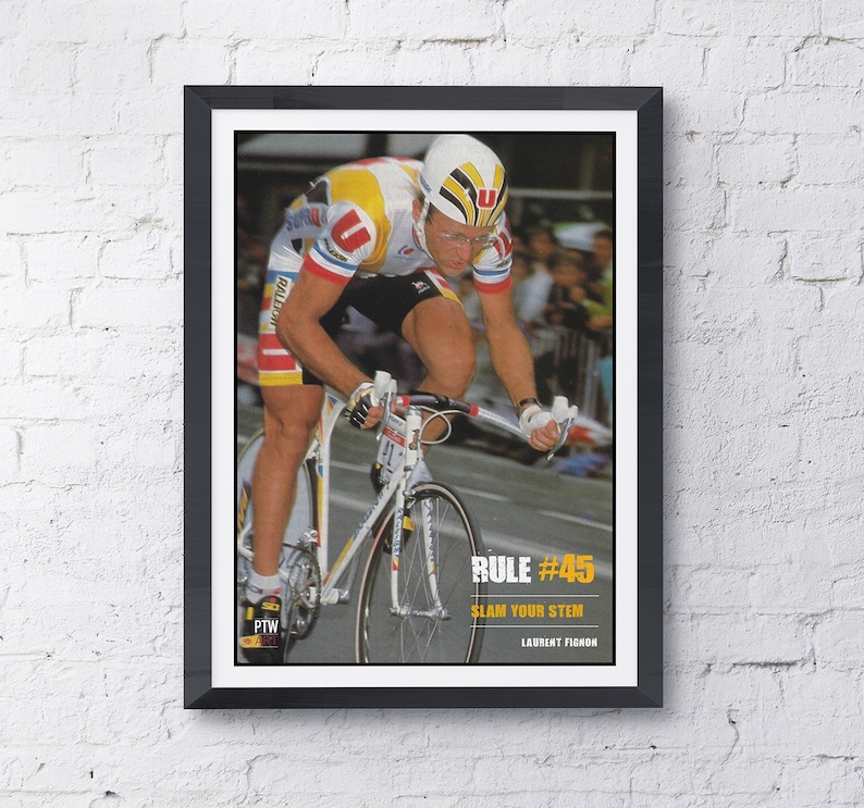 Cycling Print Motivational Print Poster Rule 45 Slam Your - Etsy