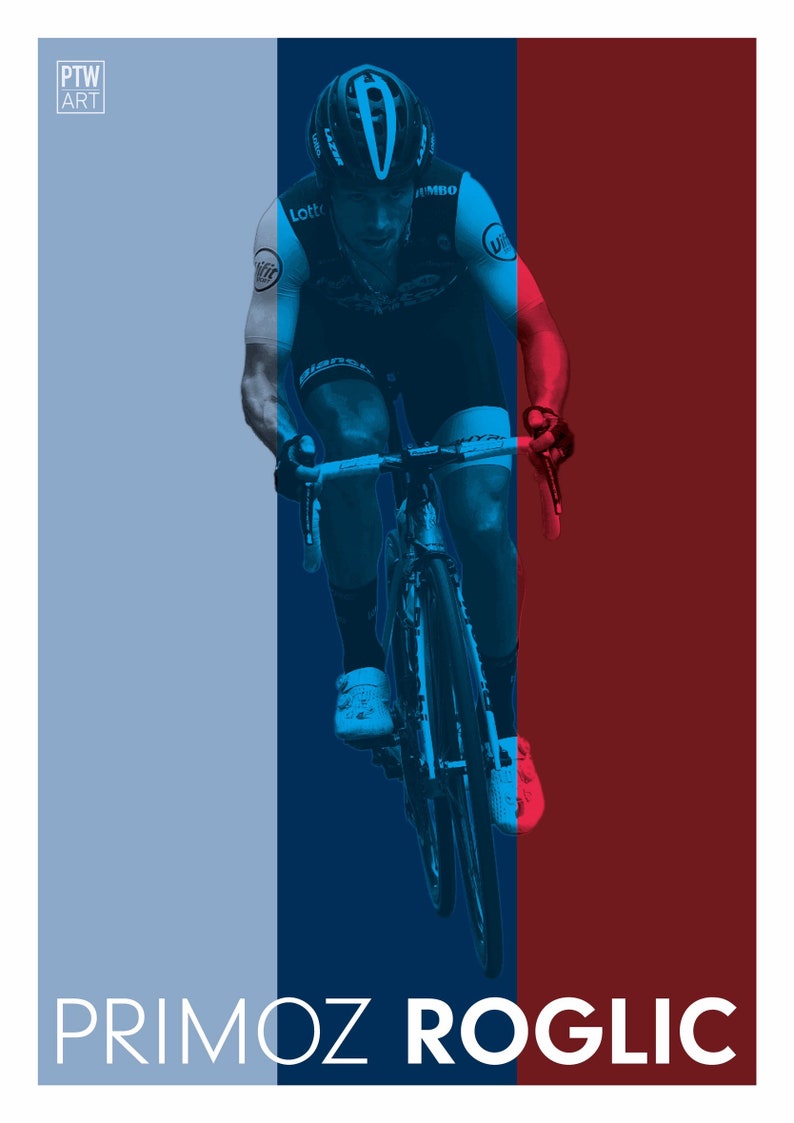 Cycling Art Primoz Roglic A4 High Quality Print - Etsy