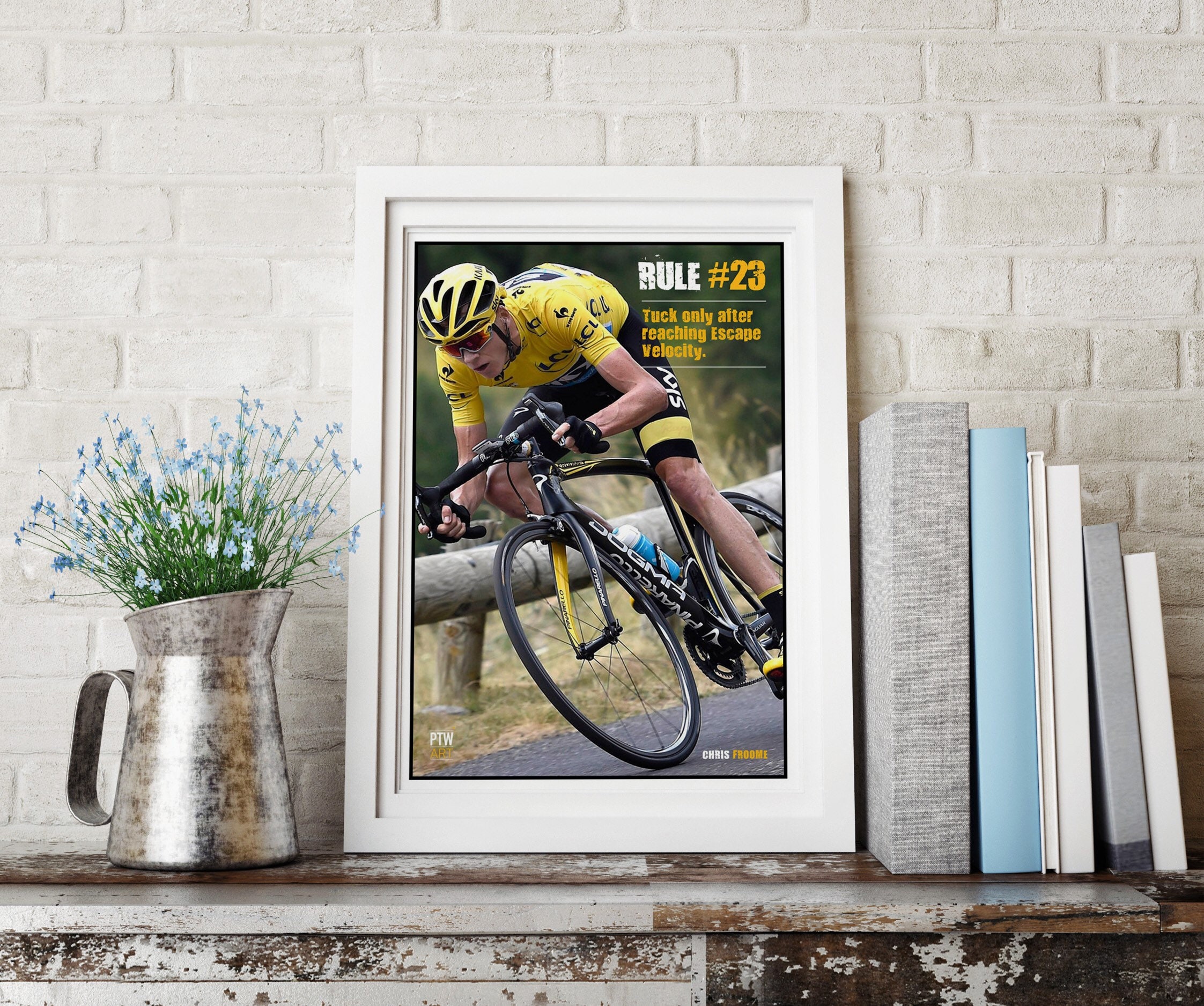 Cycling Print Motivational Print Poster Rule 23 A4 210mm X | Etsy