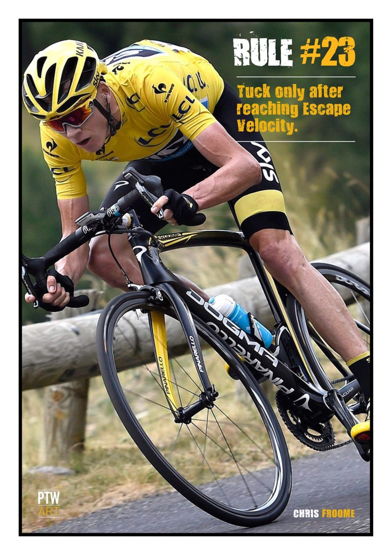 Cycling Print Motivational Print Poster Rule 23 A4 210mm X - Etsy