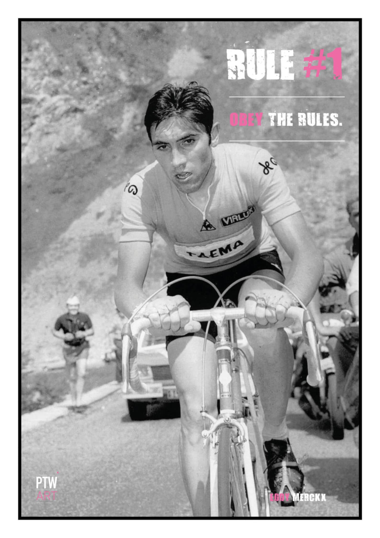 Rule 1 Obey the Rules Cycling Quote Eddy Merckx. - Etsy