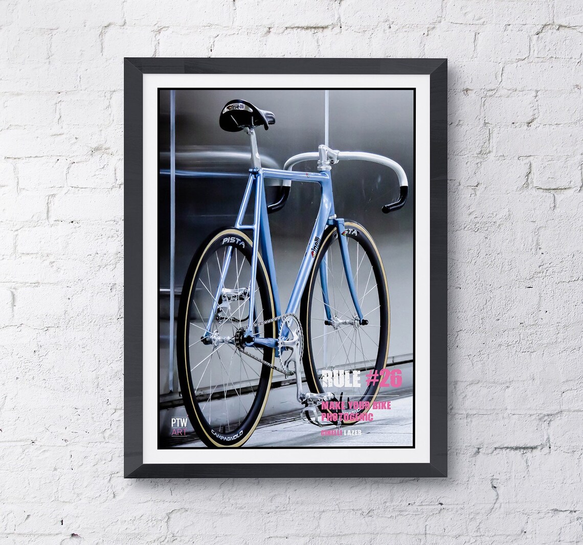 Cycling Motivational Print Poster Rule 26 make Your Bike - Etsy