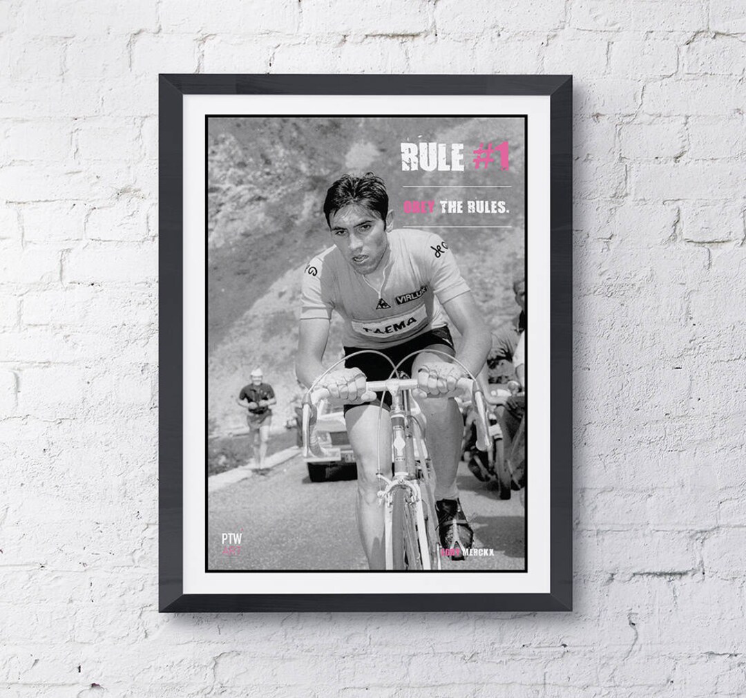 Rule 1# Obey the Rules Cycling Quote Eddy Merckx. - Etsy