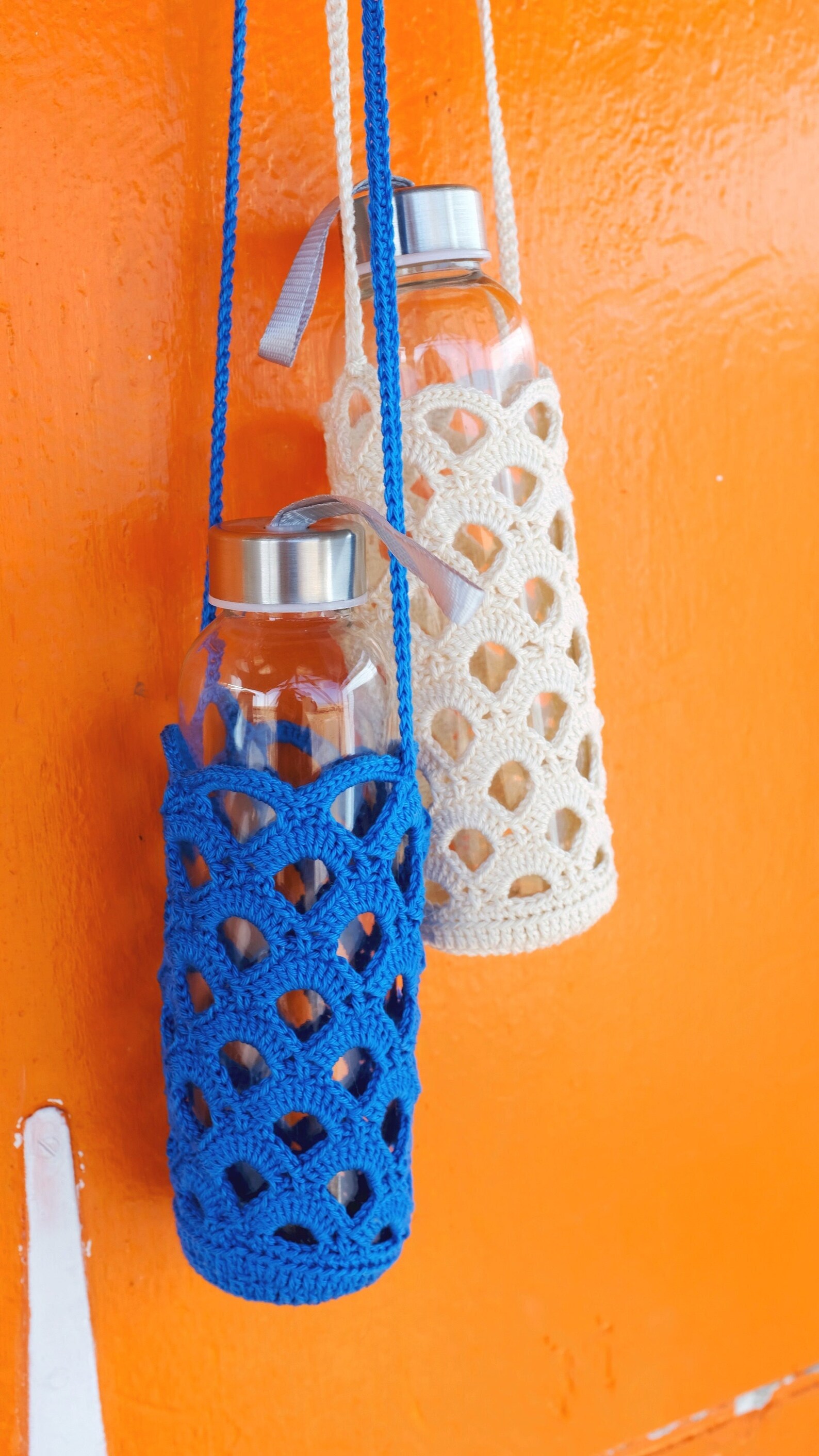 Crochet Water Bottle Bag - Etsy