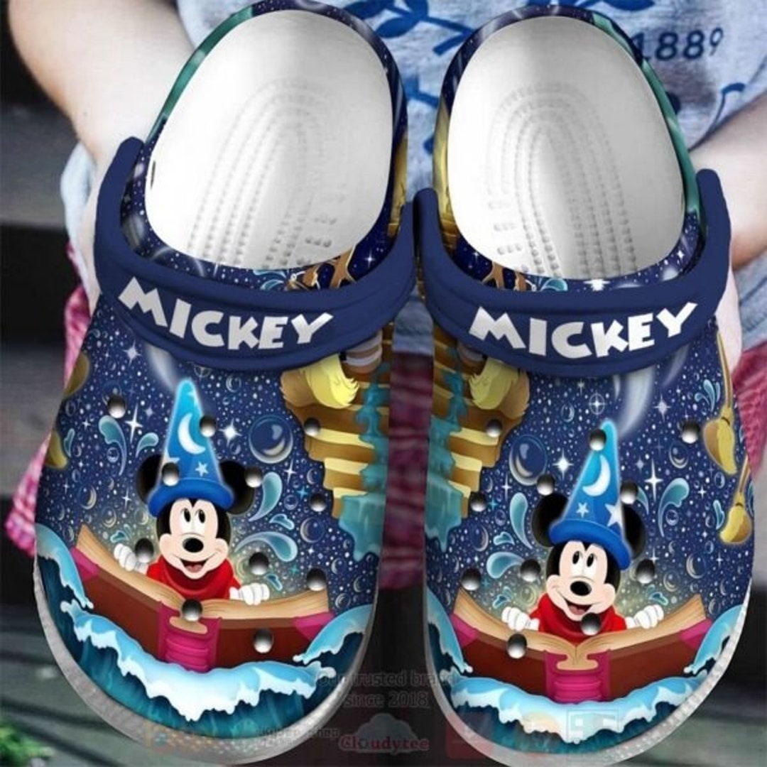 Disney Mickey Mouse Sky Crocs Crocband Shoes, Clogs Shoes for Men Women ...