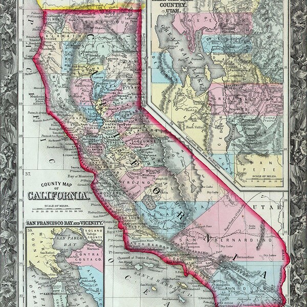 California Map - Etsy