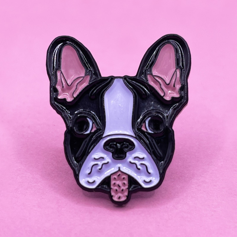 Boston Terrier Enamel Pin - Etsy