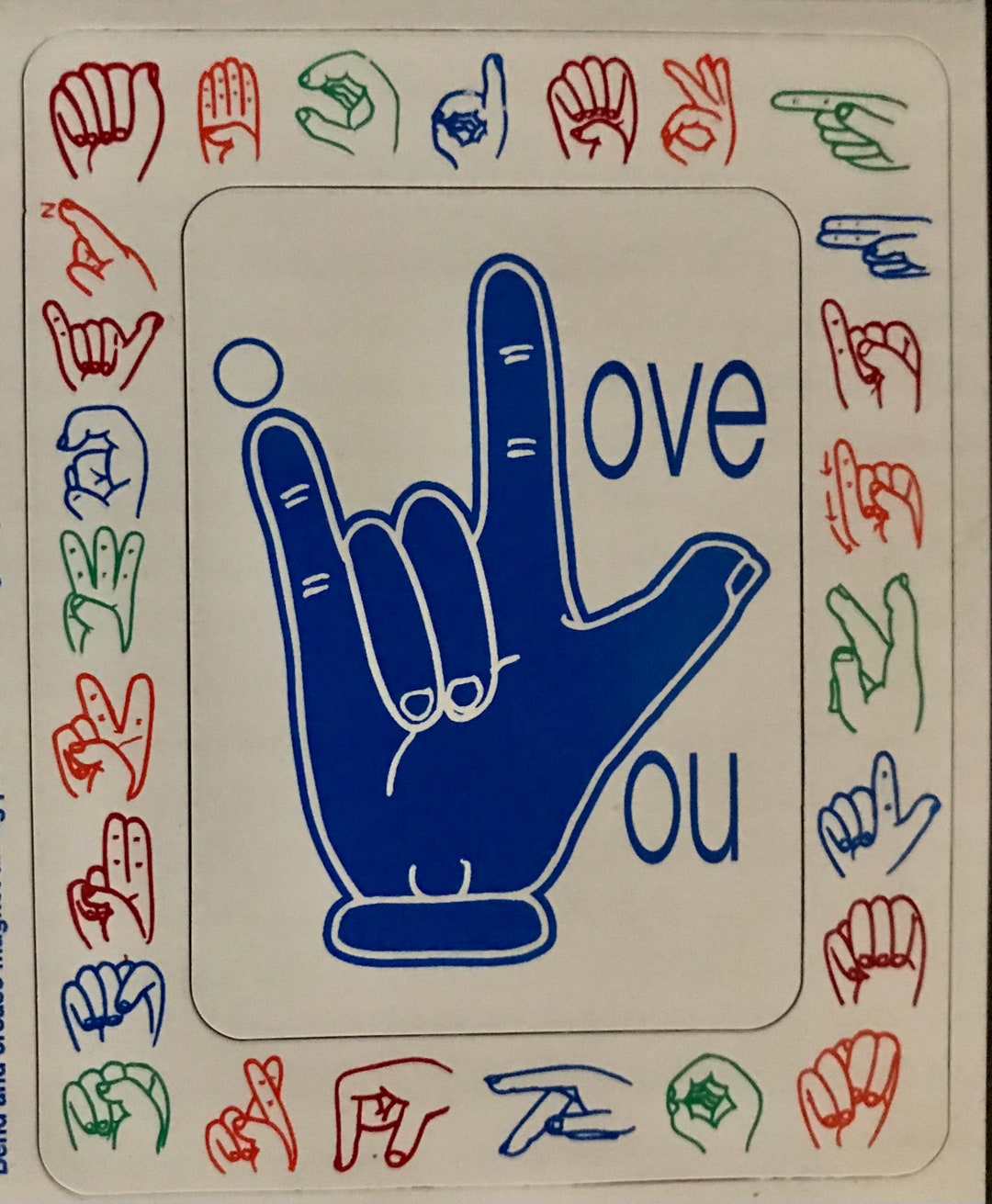 ASL Frame Magnet - Etsy