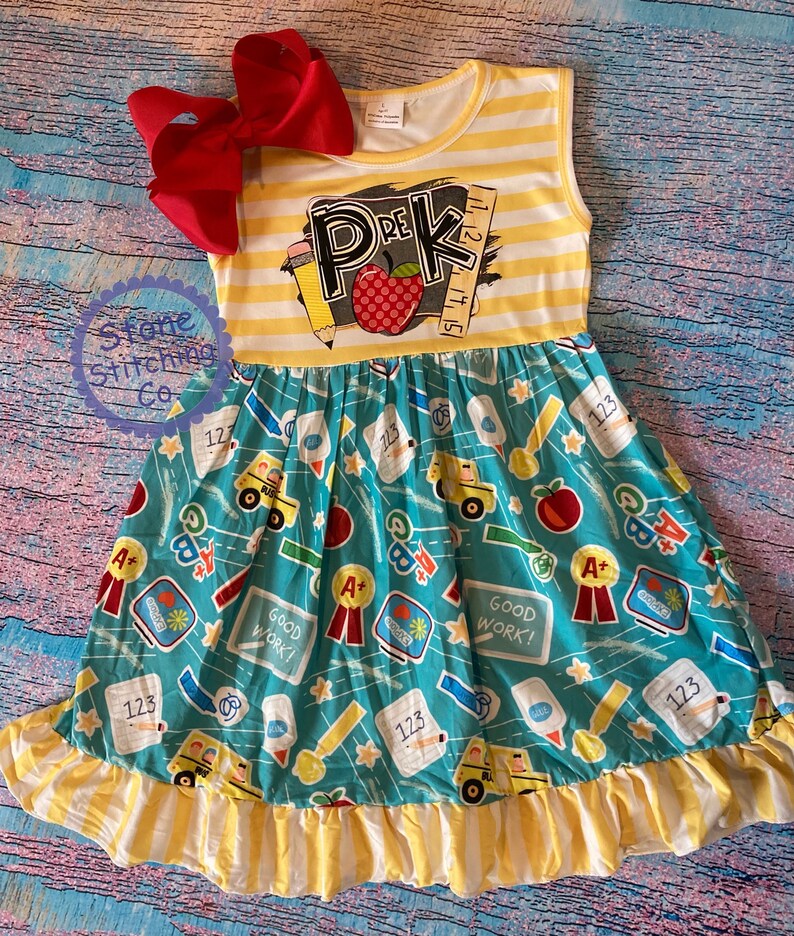 Kindergarten Dress Kindergarten Outfit First Day of - Etsy