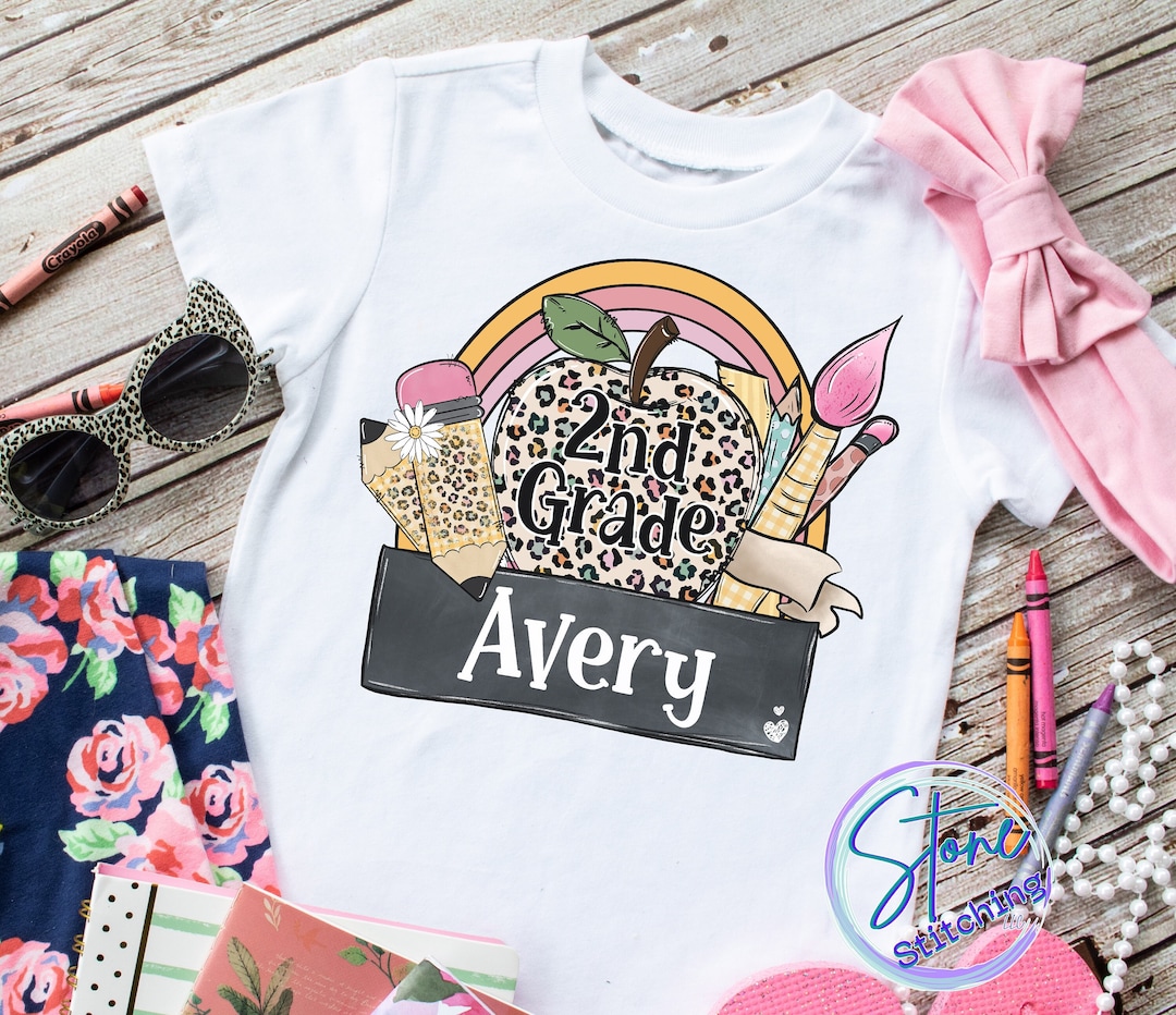 Personalized Second Grade Shirt, Second Grade Shirt, First Day of 2nd ...