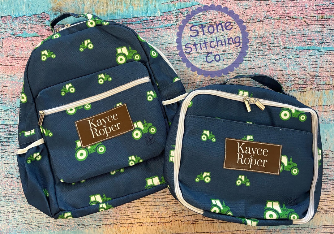 Tractor Backpack & Lunchbox, Little Boy Backpack Set, Tractor Pre-k ...