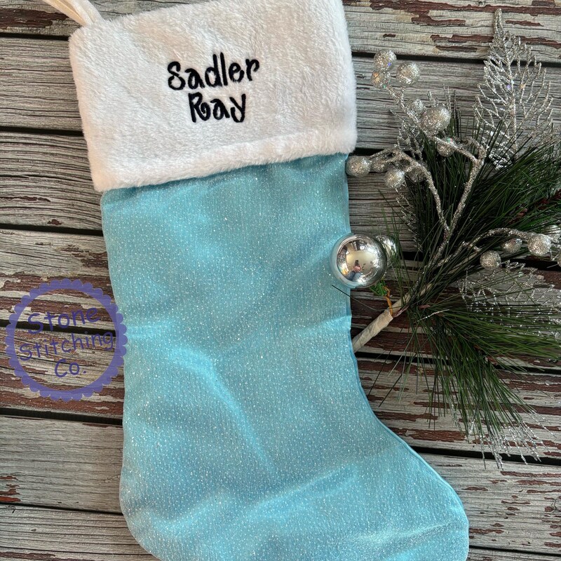 Blue Stocking - Etsy