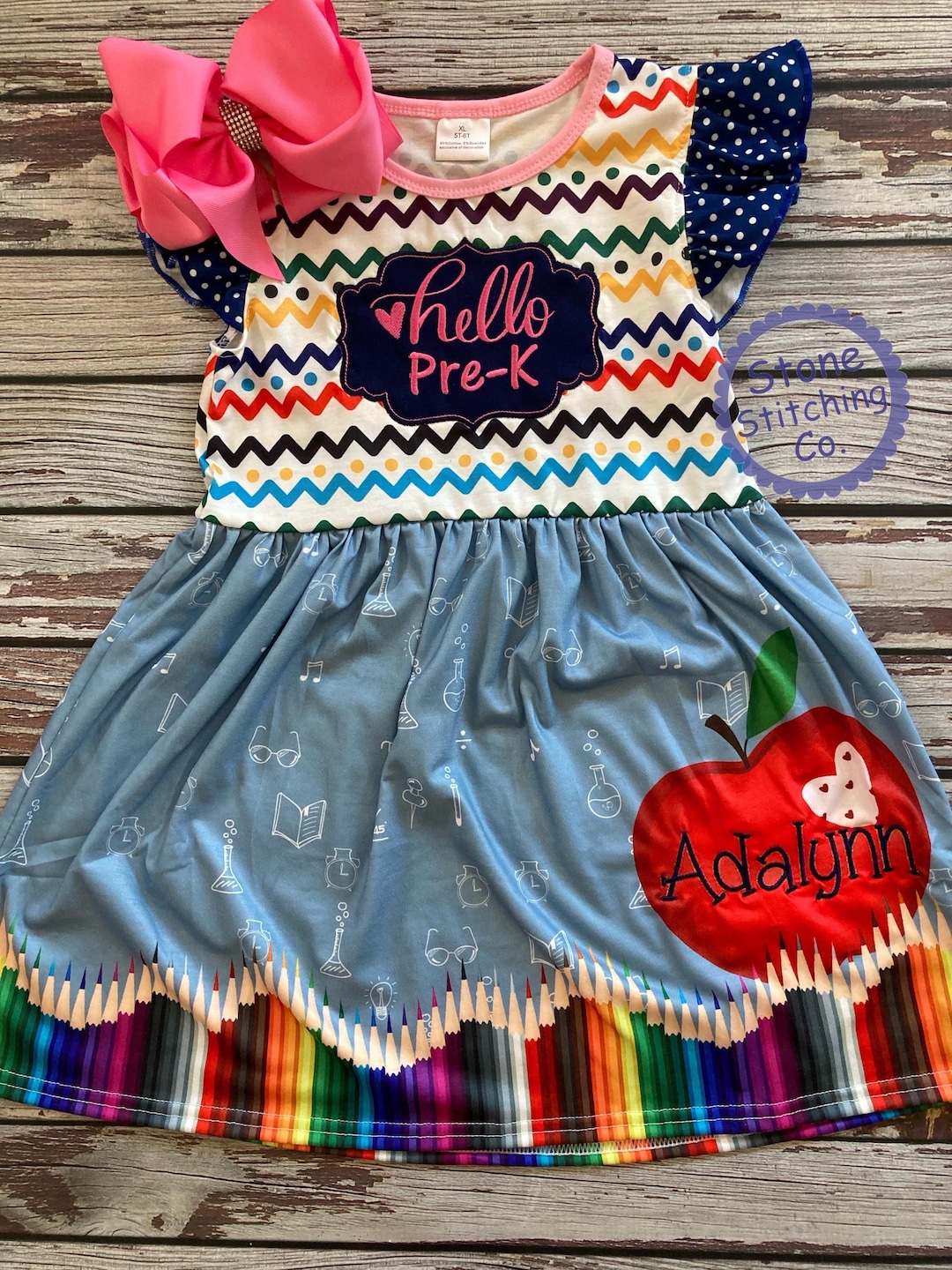 Pre-k Dress, Pre-k Outfit, First Day of Pre-k, Kinder Dress ...